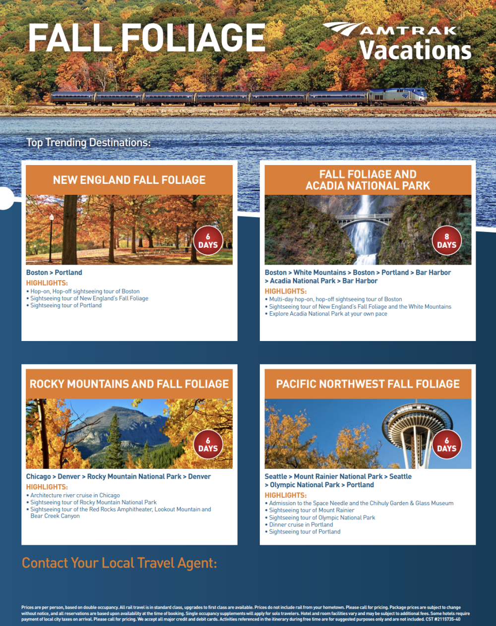 TA Trends | Amtrak Vacations®